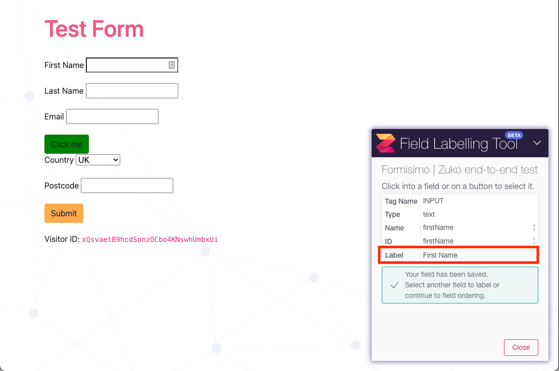 Zuko Guides | Field Labelling Wizard